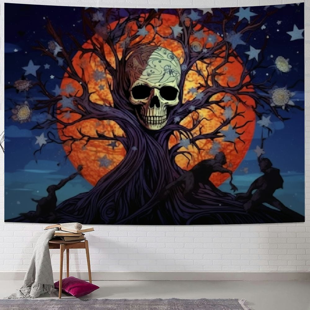 Creowell Sun and Moon Tapestry Tree of Life Tapestry Fantasy Forest ...