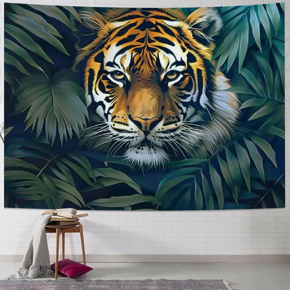 Creowell Tapestry Art Wall Hangings Tapestries Tiger African Wildlife ...