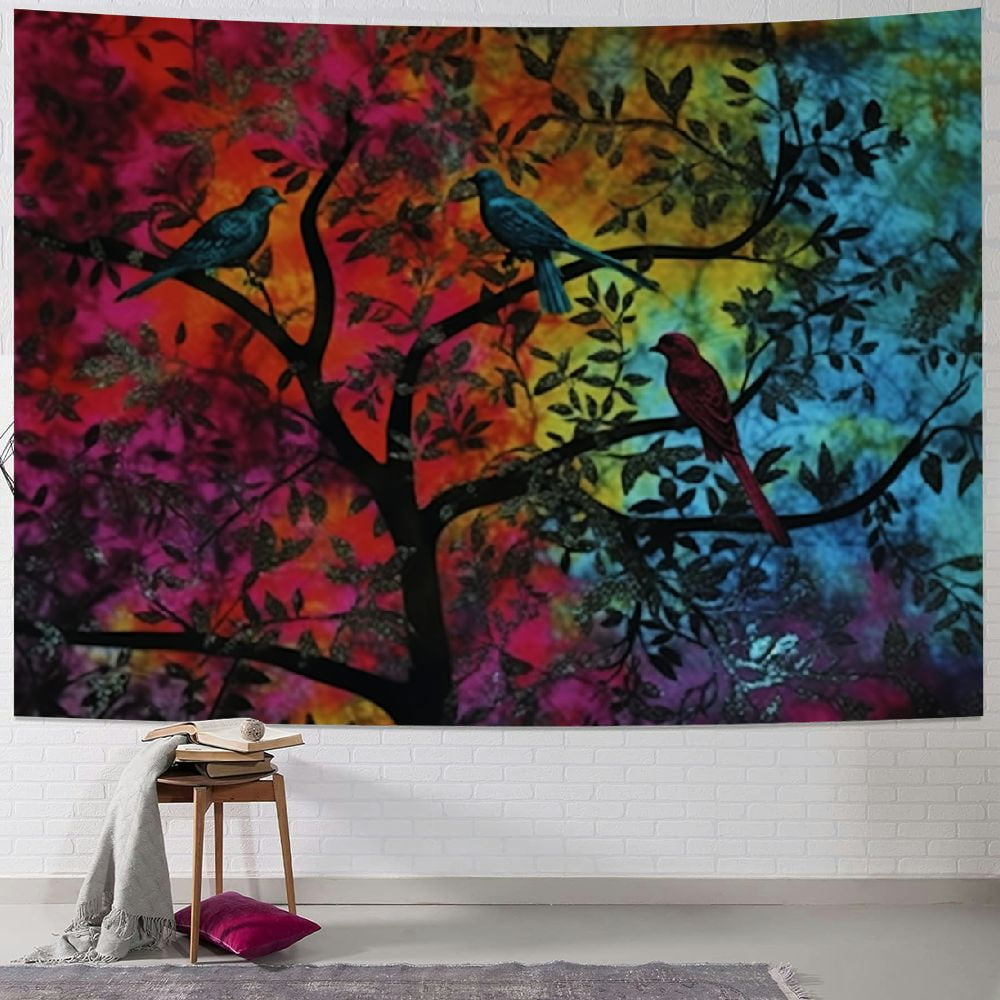 Creowell Tapestry Tree of Life Wall Hanging Psychedelic Tapestries ...