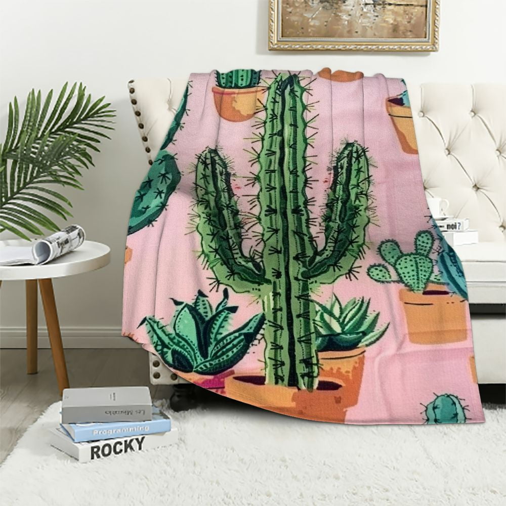 Creowell Throw Blankets for Sofa Couch Fluffy Cozy Flannel Travel ...