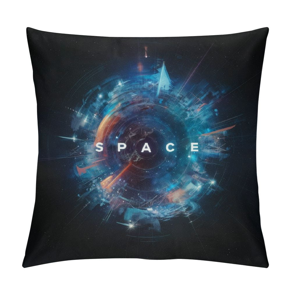 Creowell Throw Pillow Cover Galaxy Star Filed Outer Space Nebula Gas ...