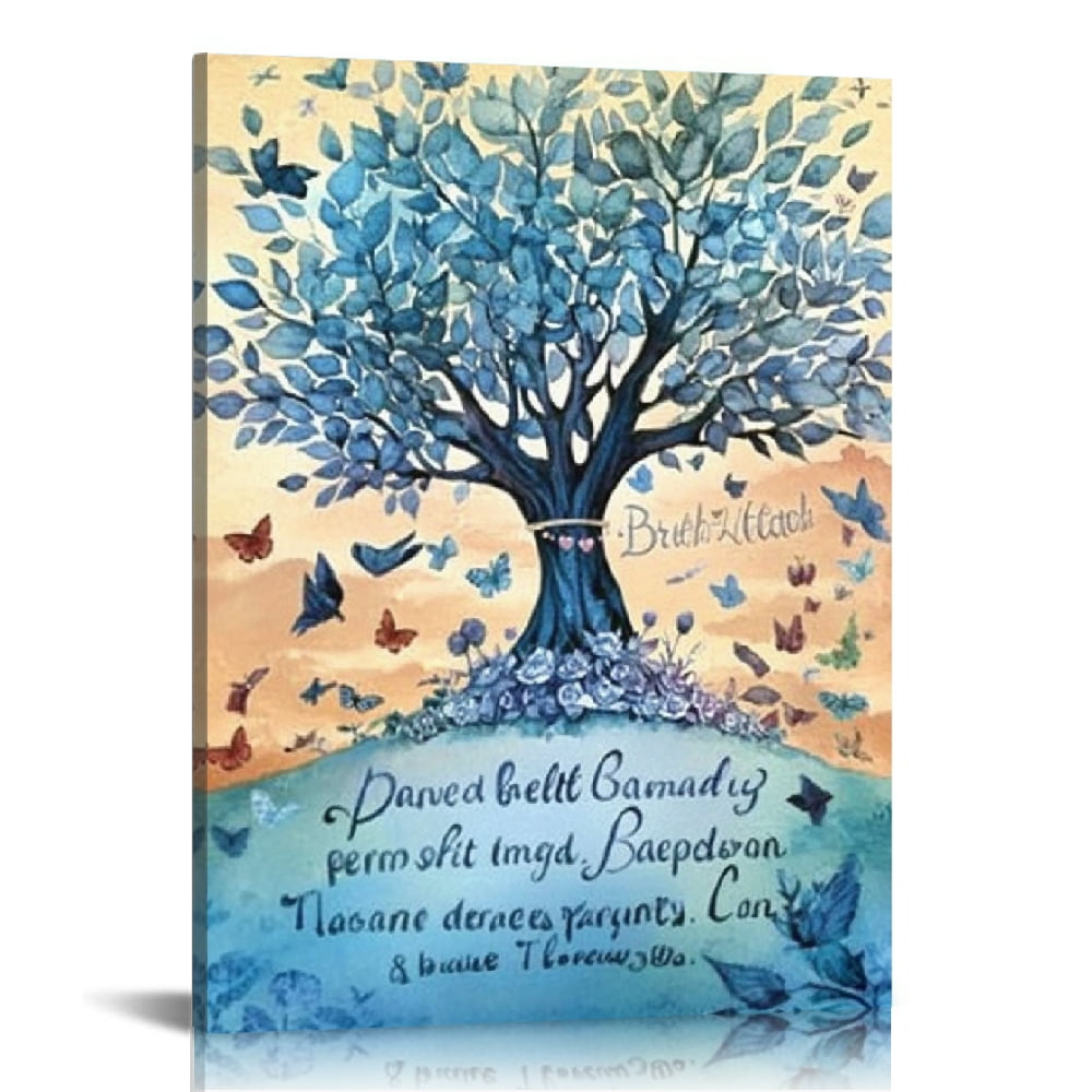 Creowell Tree Canvas Wall Art Modern Prints Ready to Hang Decor 12x16in ...
