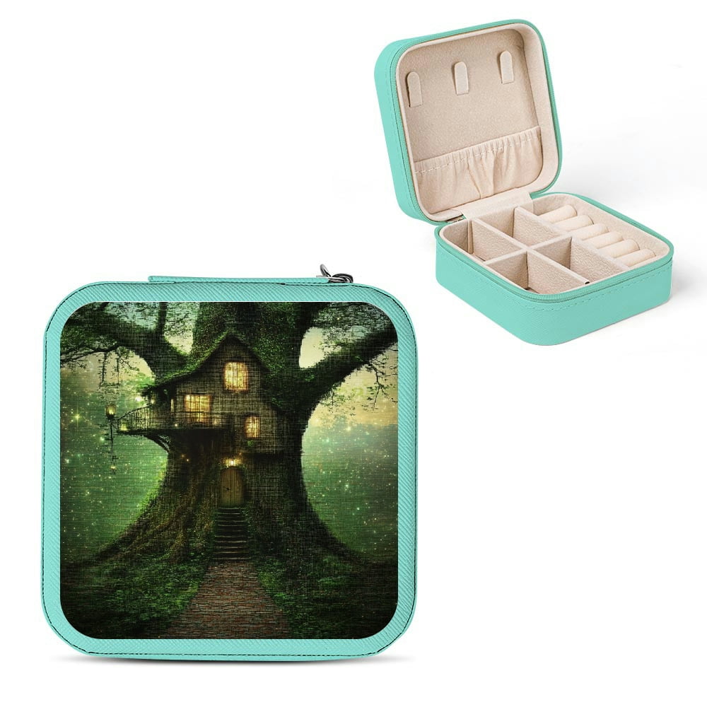 Creowell Tree House Forest Magical Jewelry Box for Necklace, Ring ...