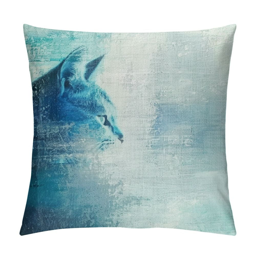 Creowell Turquoise and Grey Art Artwork Contemporary Decorative Gray ...