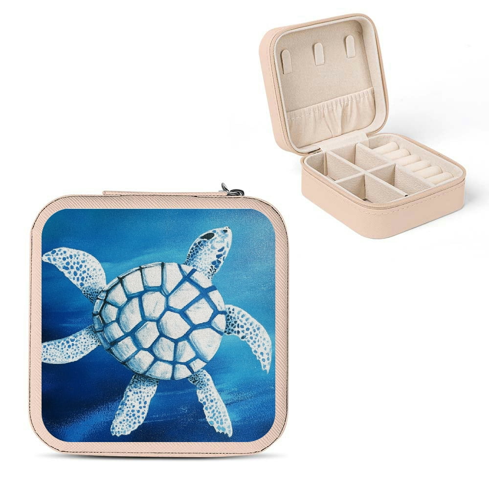 Creowell Turtle Bridesmaid Gifts and Travel Essential Jewelry Box for ...
