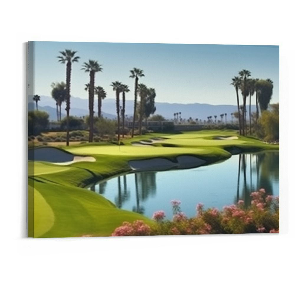 Creowell USA California Golf Course Wall Art Golf Club Canvas Wall ...