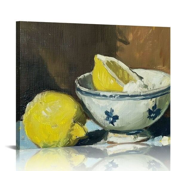 Creowell Vintage Still Life Framed Wall Art, Framed Canvas Wall Art ...