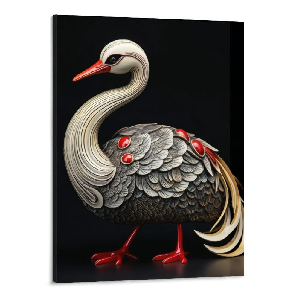 Creowell Vintage Swan Prints, Printable, Vintage Kitchen Prints, Moody ...