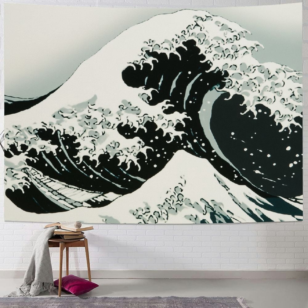 Creowell Wave Tapestry Japanese Great Wave, Anime Tapestry for Bedroom ...
