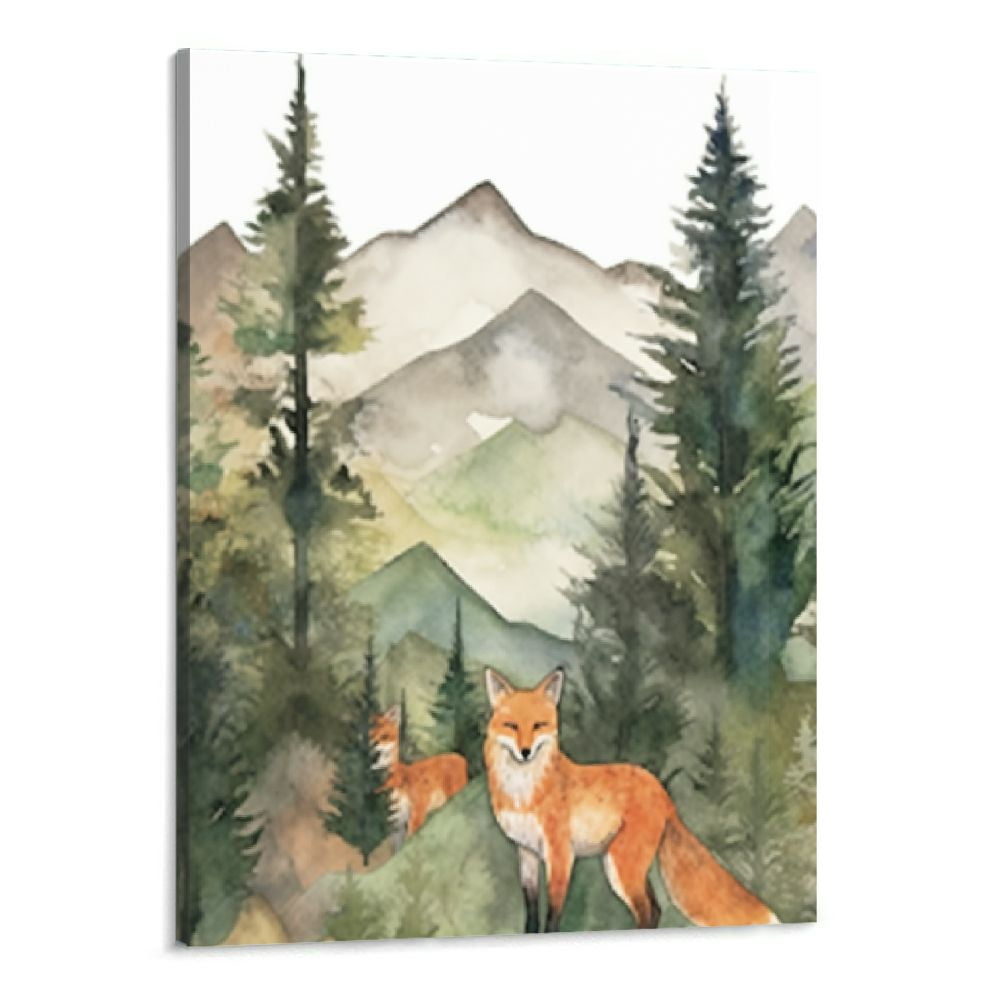 Creowell Woodland Animals Nursery Wall Art Prints Nursery Decor for ...
