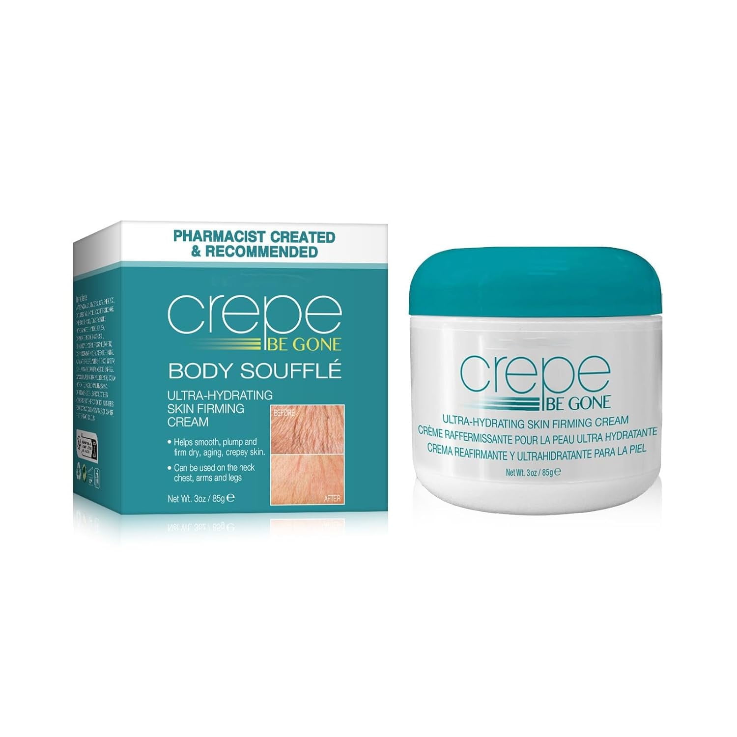 Crepe Be Gone Body Souffle - Classic 3 ounce - Ultra Hydrating Crepe ...