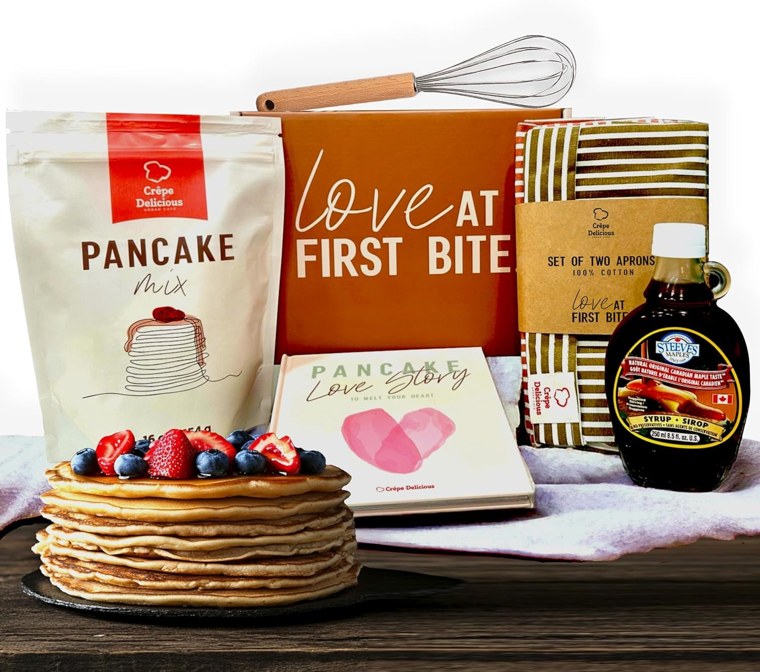 Crepe Delicious Romantic Breakfast Basket Food Gifts Set Ideas for ...