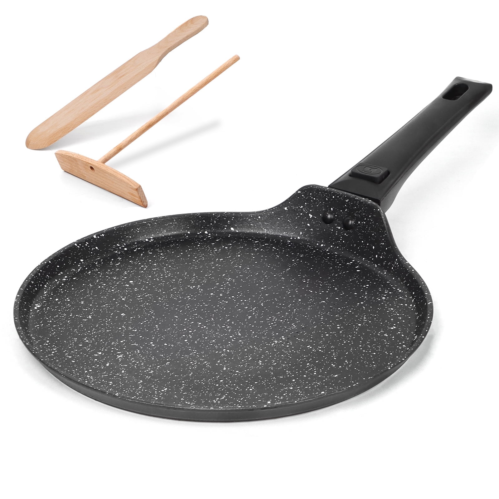 Crepe Pan Nonstick with Spreader, Spatula, and Removable Handle - DIIG ...
