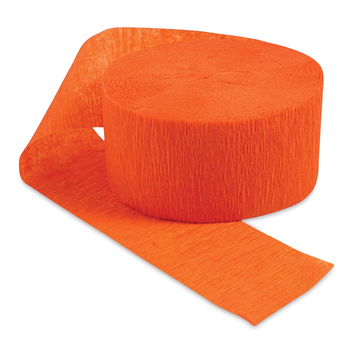 Crepe Paper - 1-7/8" x 500 ft, Bright Orange, Streamer - Walmart.com
