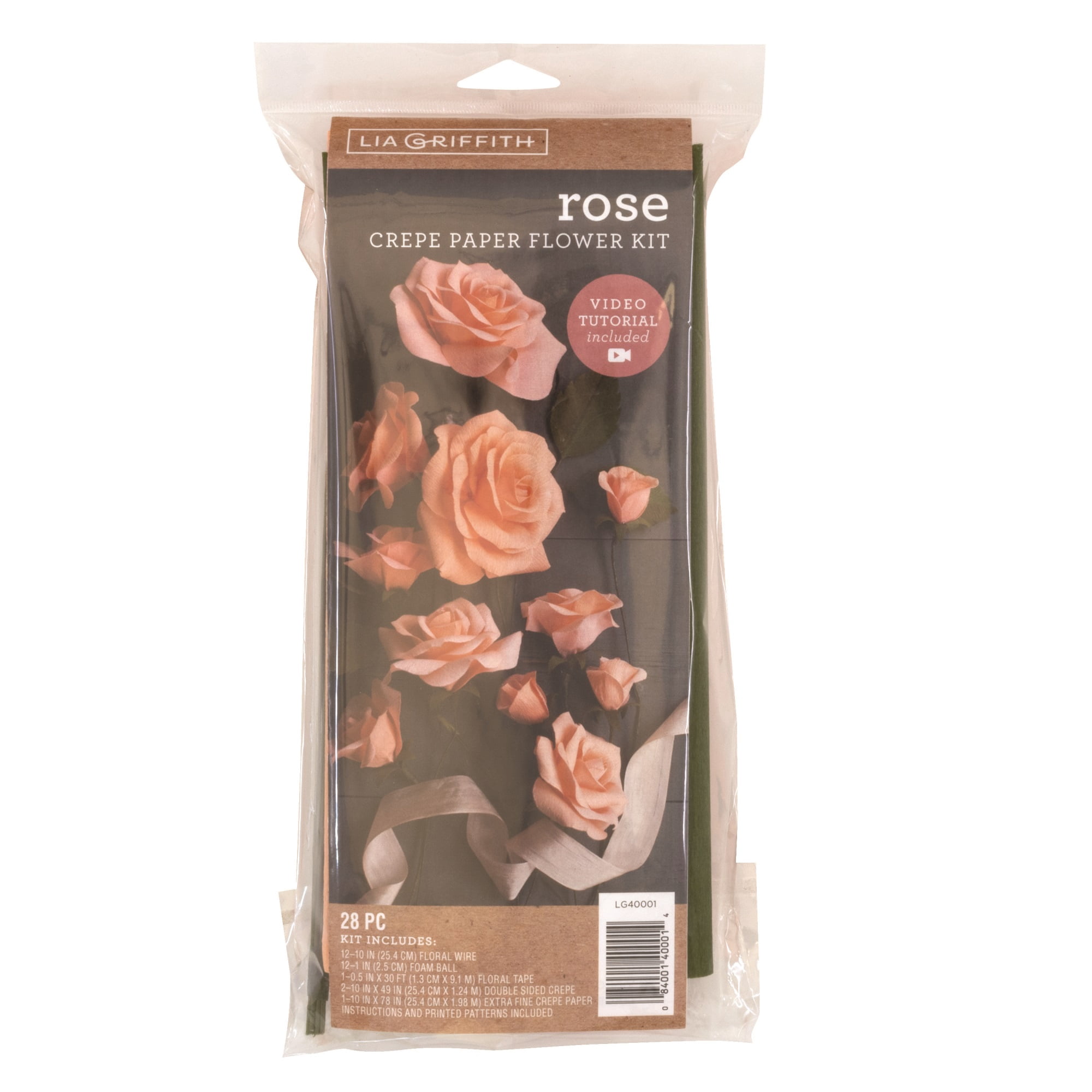 Crepe Paper Flower Kit -Roses - Walmart.com