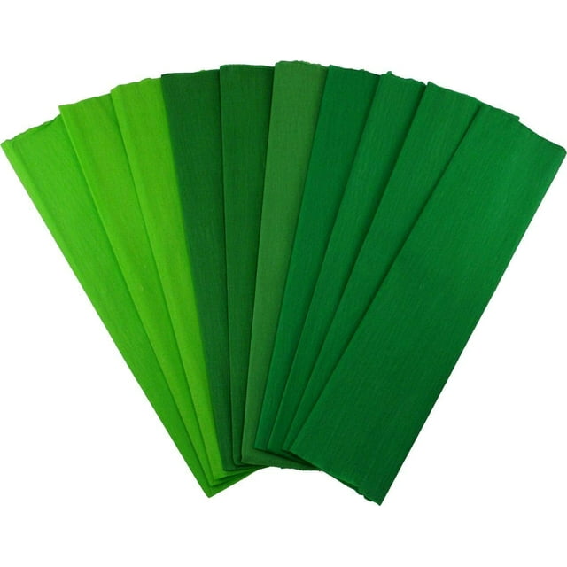 Crepe Paper Folds (10 STF9 Sheets) - 17 Inches Wide by 6.2 Feet Long ...