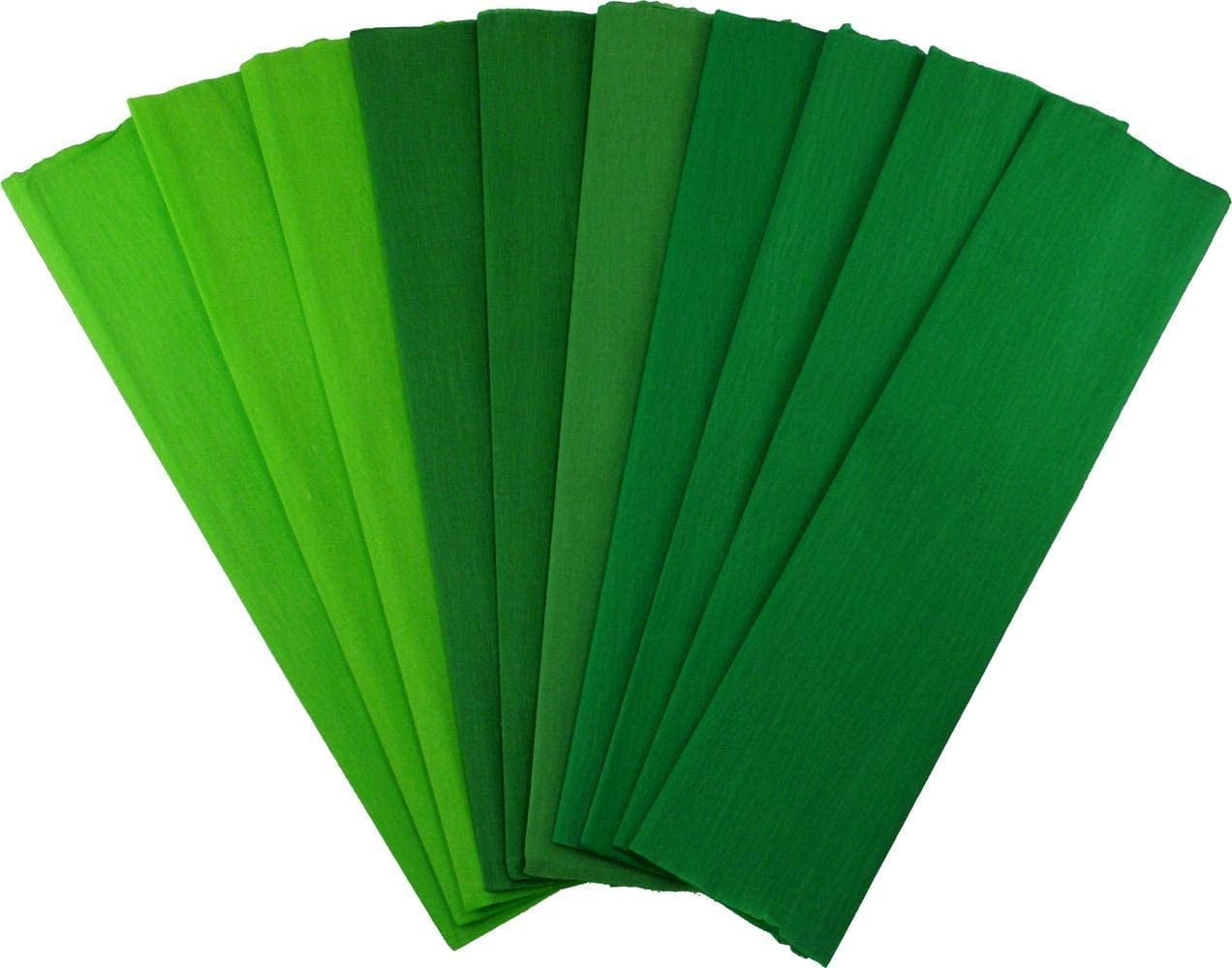 Crepe Paper Folds (10 TSF6 Sheets) - 17 Inches Wide by 6.2 Feet Long ...