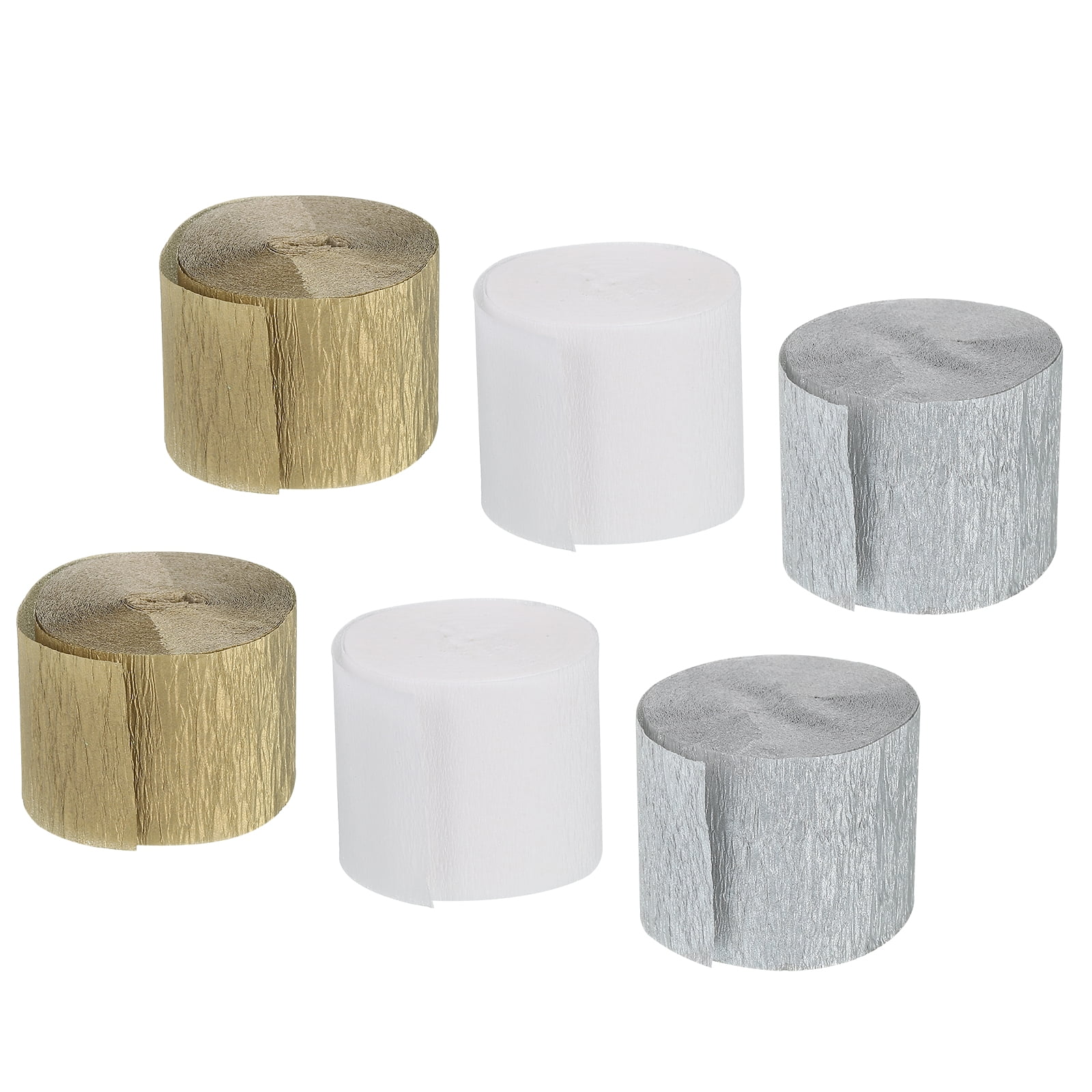 Crepe Paper Roll 6 Rolls 32ft in 3 Colors for Summer Parties - Walmart.com