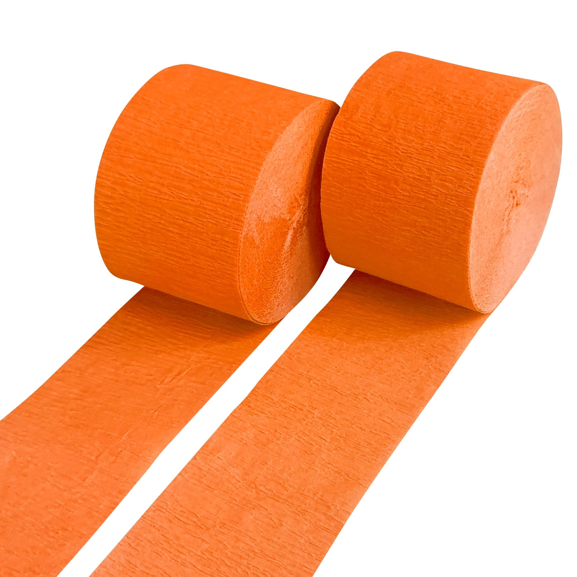 Crepe Paper Roll Set IFF17 of 2 Rust Orange Tassels Streamer Paper for ...