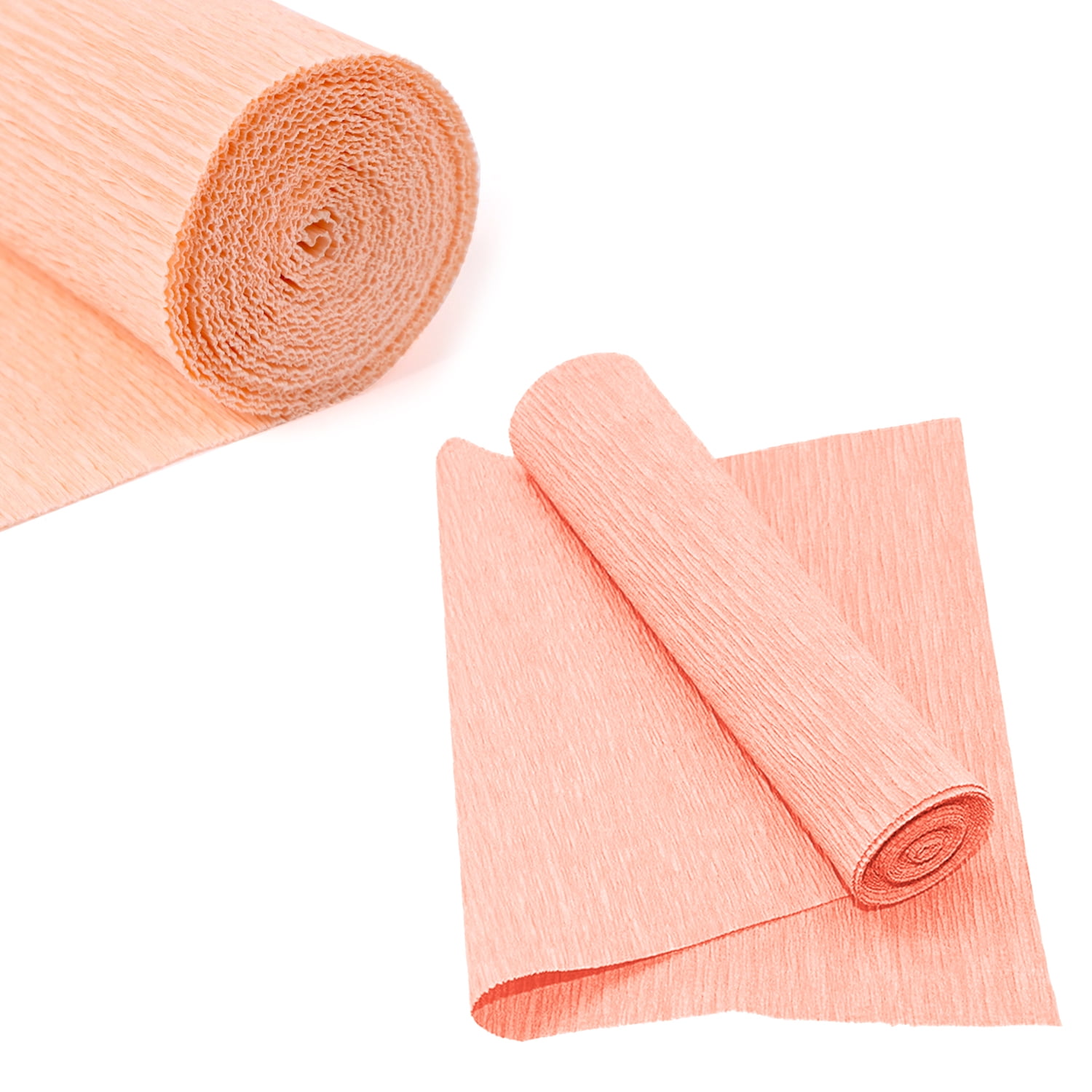 Crepe Paper Streamers 2 Rolls, 19 x 98Inch Champagne Crepe Paper Sheets ...