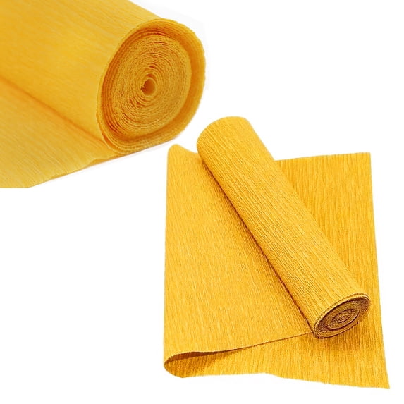 Crepe Paper Streamers 2 Rolls, 19 x 98Inch Golden Crepe Paper Sheets ...