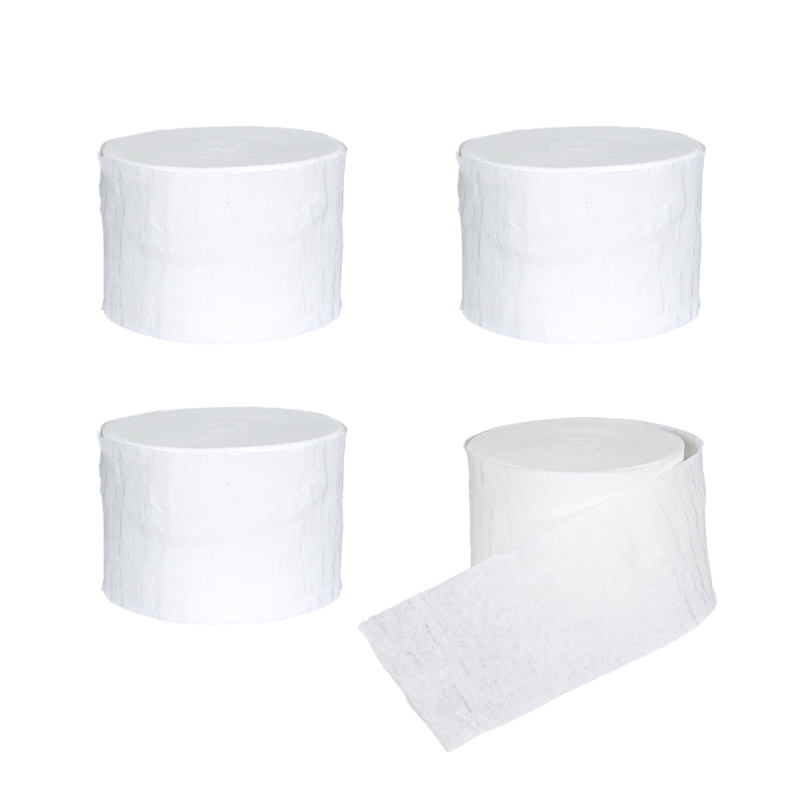 Crepe Paper Streamers 4 Rolls 328ft, Pack of Crepe Paper Perl White ...