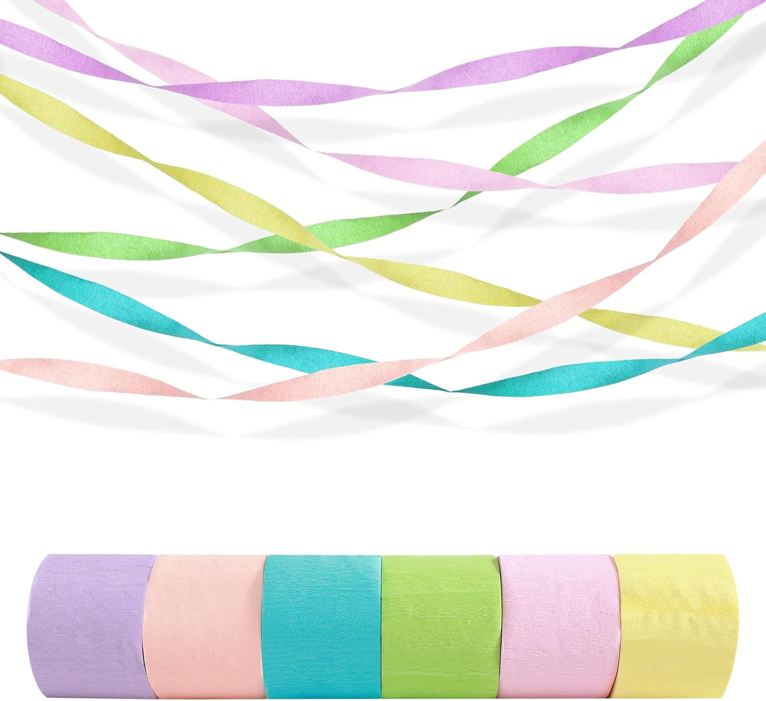 Crepe Paper Streamers 6 Colors 492ft – Party Streamers & Paper ...