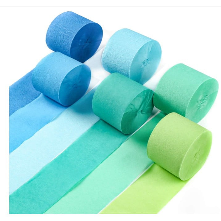 Crepe Paper Streamers, Pack of Party Streamers in 6 Pastel Colors for ...