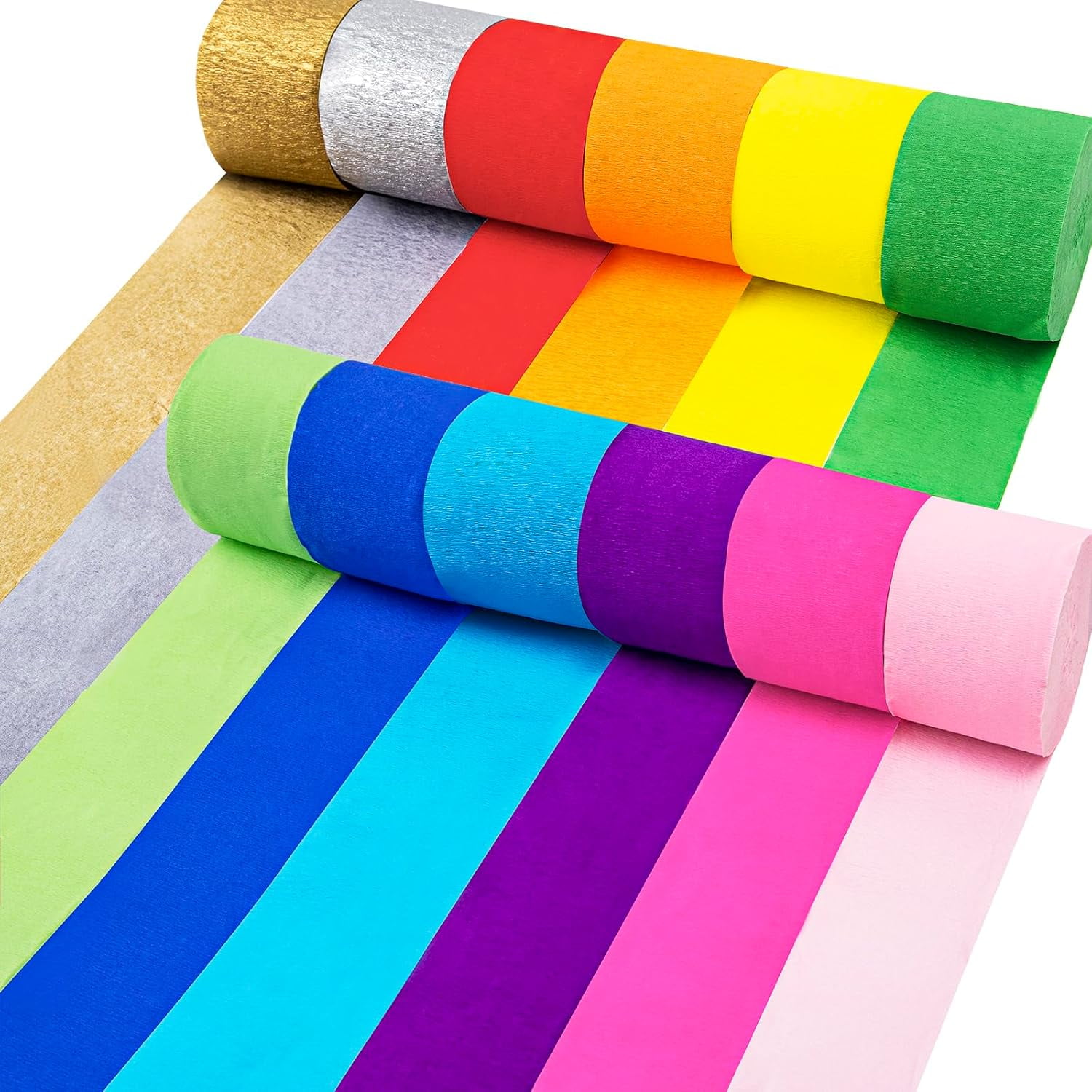 Crepe Paper Streamers in Colors for Party Decorations Wedding Ceremony ...