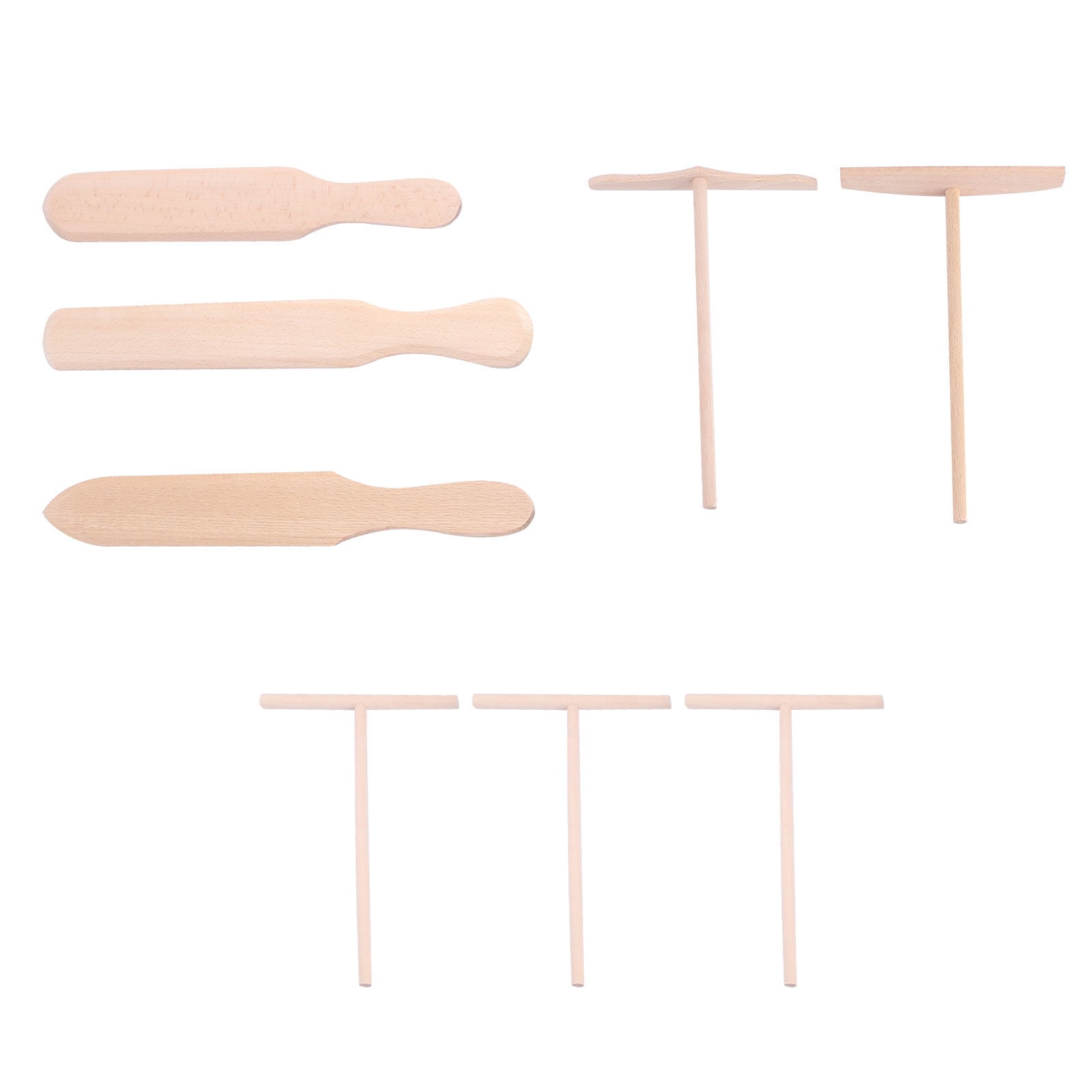 NIAIZEK 9-Piece Nonstick Crepe Spreader Set with Wooden Pancake ...