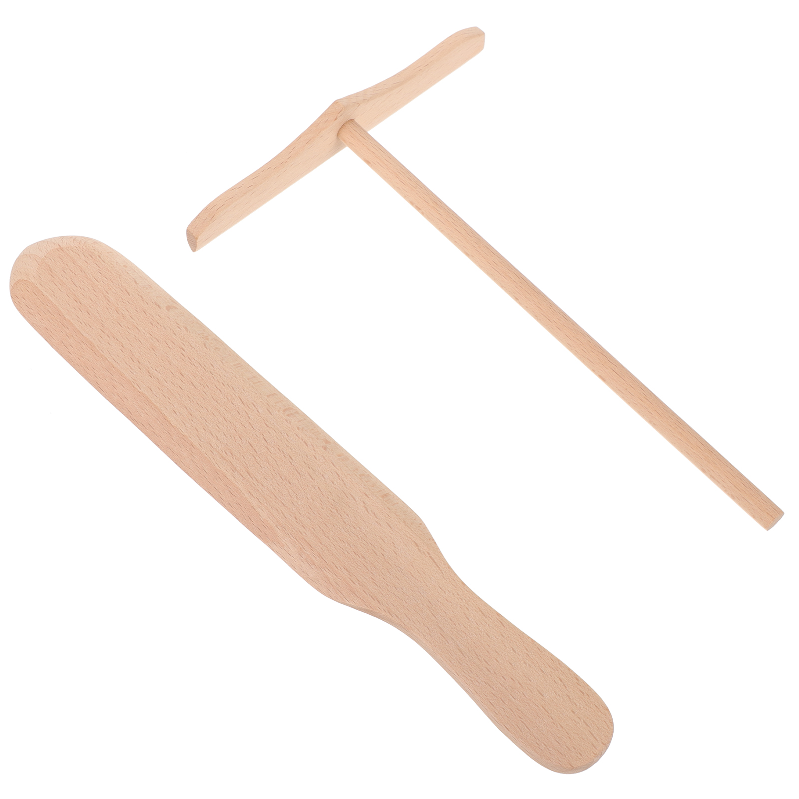 Crepe Spreader with Spatula Kitchen Gadget Set Paver Pans Flat Skillet ...