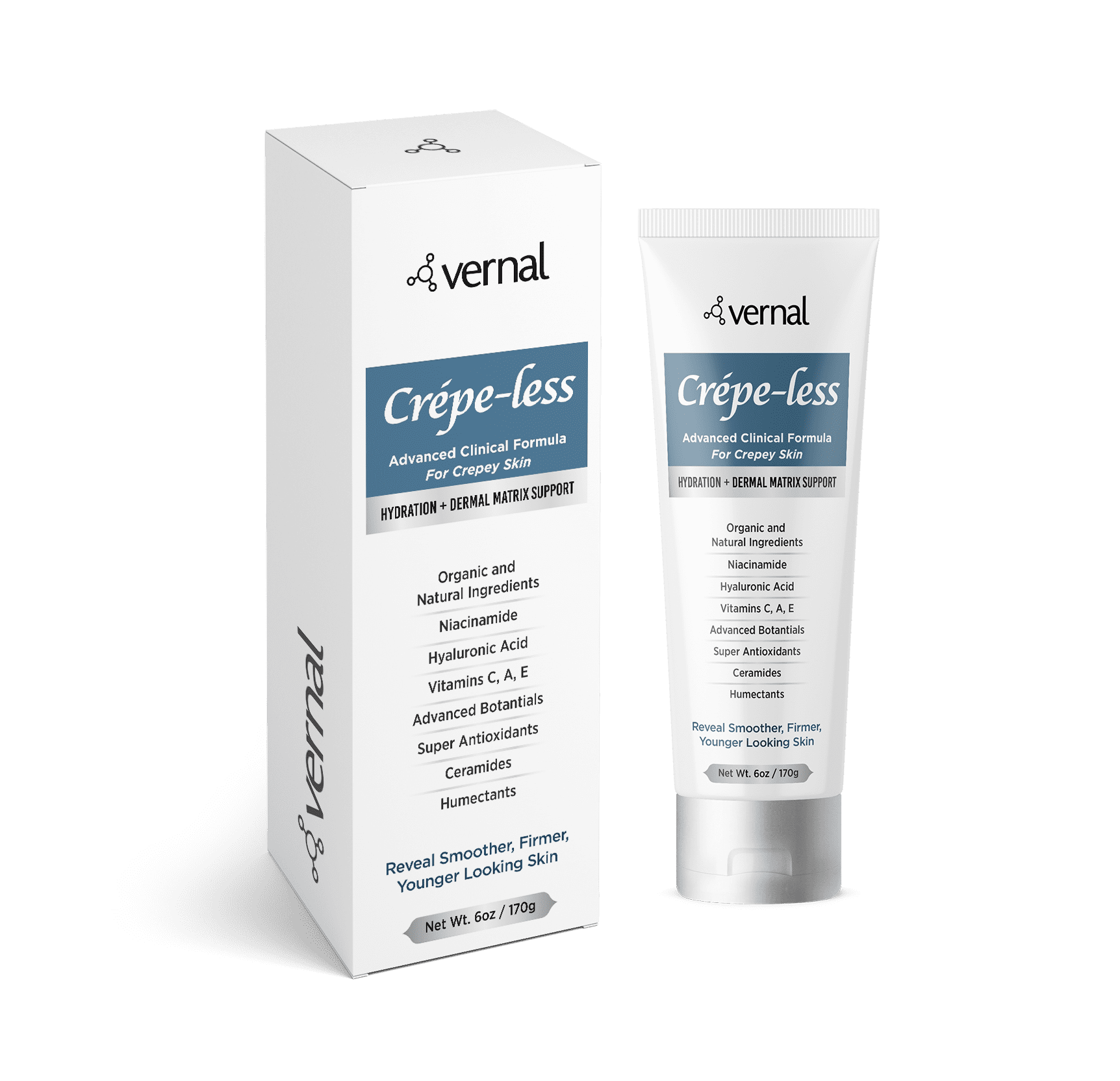 Vernal Crepe-less Skin Firming Cream - Collagen & Elastin Care for Arms ...