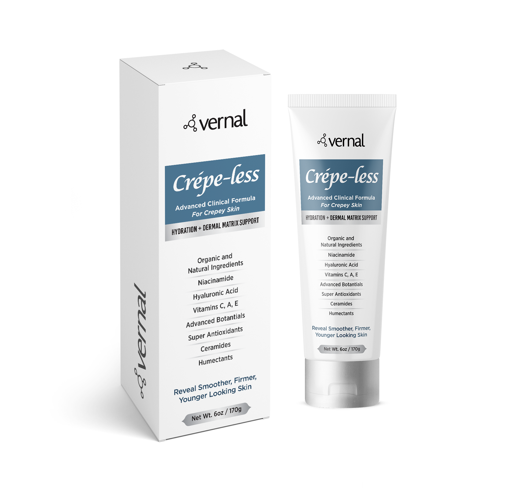 Crepe-less crepey skin firming cream to reduce crepey arms, neck ...