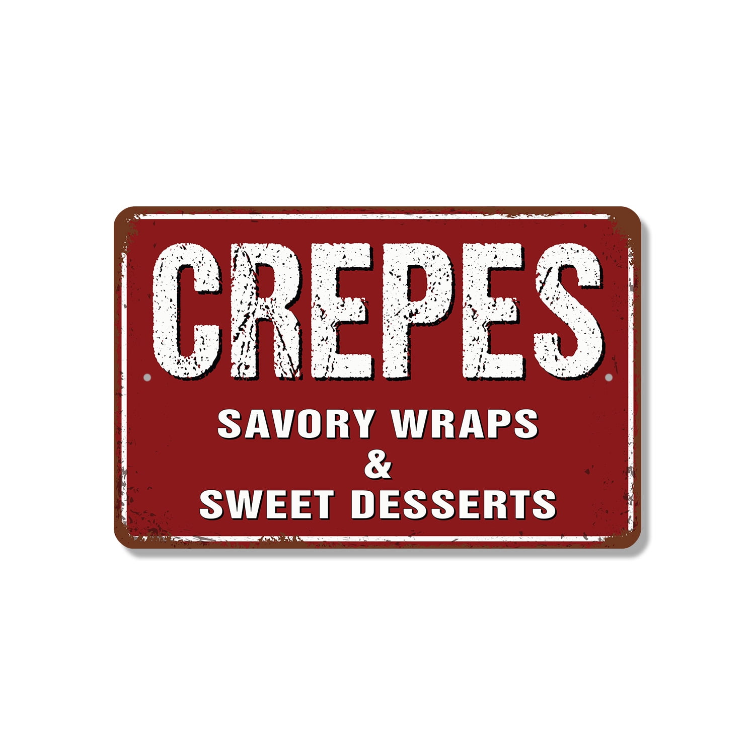 Crepes Street (2 Pack) 8 Inch x 12 Inch Novelty Plastic Sign Flip Fold ...