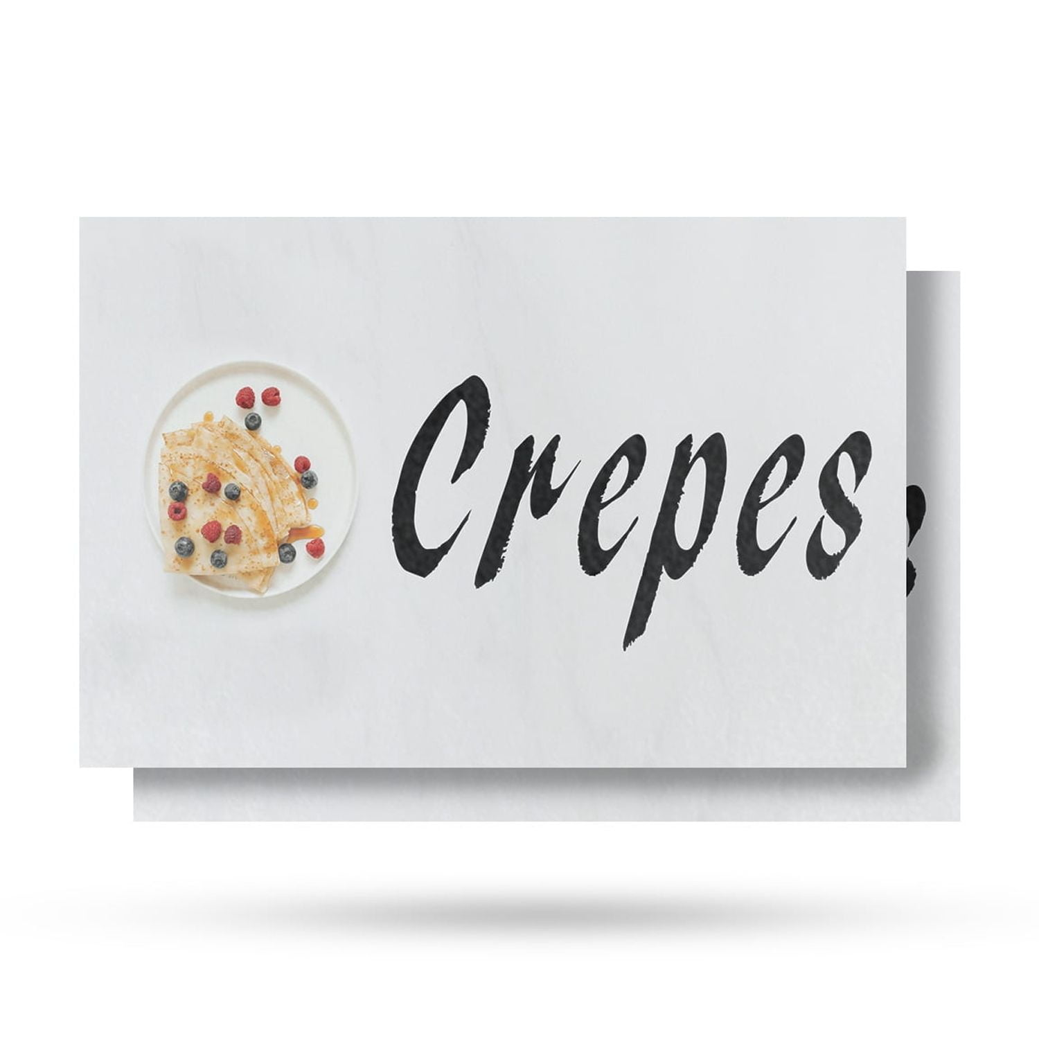 Crepes Vinyl Decal 2 Pack of 24 Inch x 36 Inch Weatherproof Heavy-Duty ...