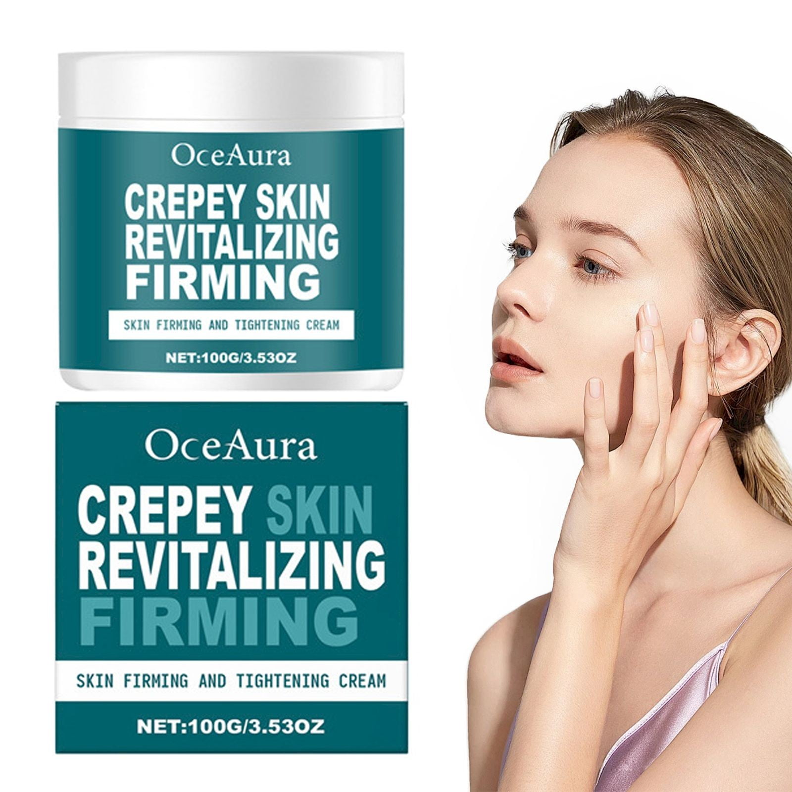Crepey Skin Repair Treatment, Firming Cream For Face and Neck, Skin ...