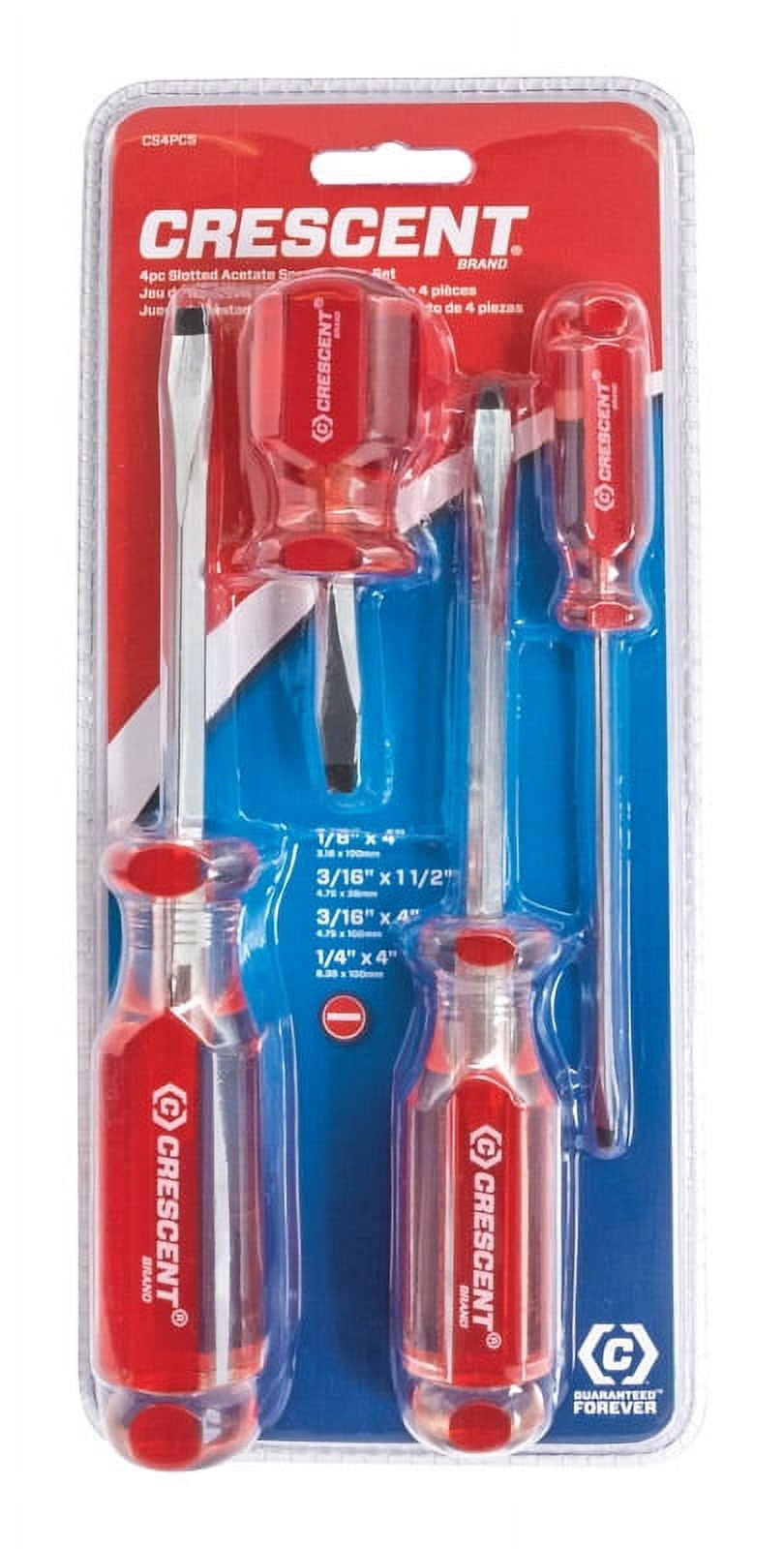 Crescent 4 Piece Slotted Screwdriver Set - Walmart.com