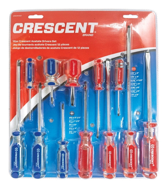 Crescent Assorted Assorted Screwdriver 12 pc. - Walmart.com