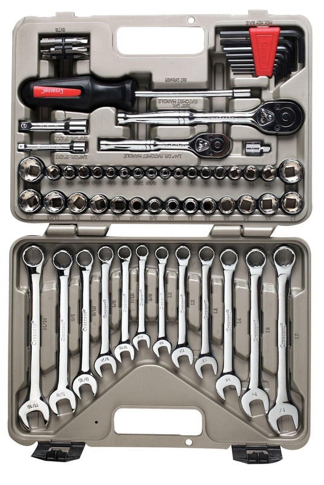 Crescent Assorted in. x 3/8 in. drive Metric and SAE 6 and 12 Point ...