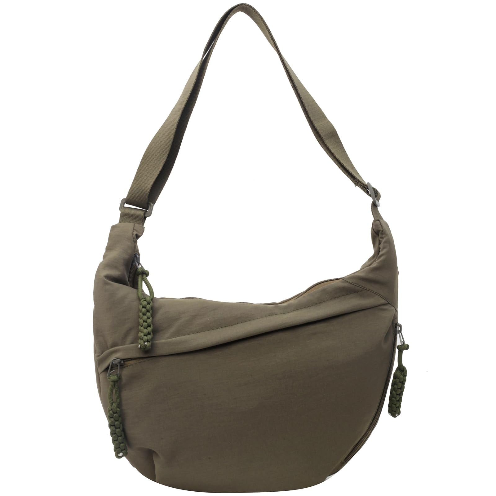 Crescent Bag for Women Men Nylon Crossbody Bags Multi-Pocket Sling Bag ...