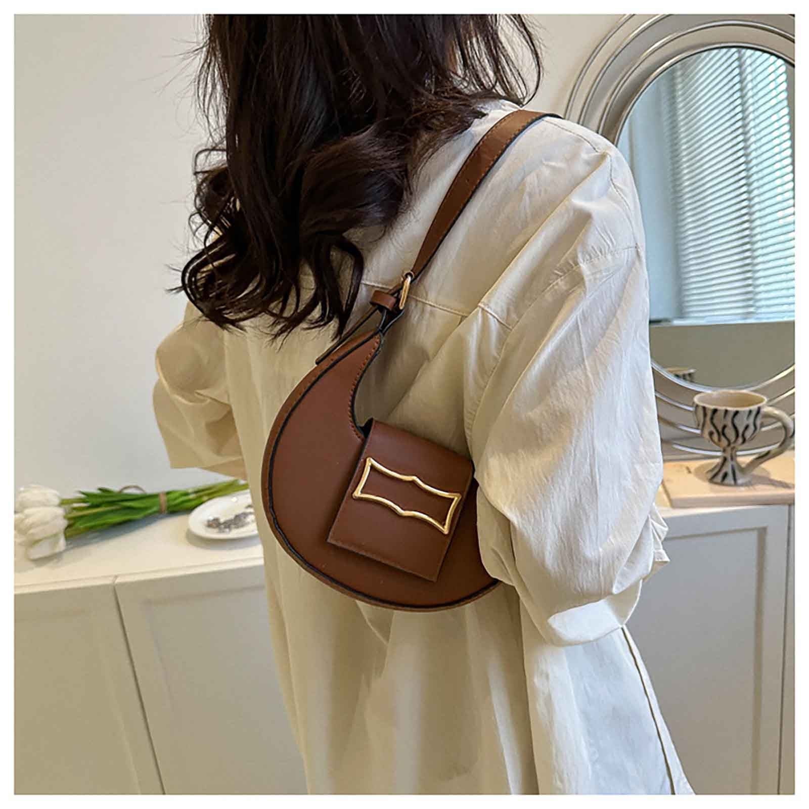 Crescent Bag for Women, Stylish Crossbody Hobo Purse & Side Sling Bag ...