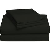 Crescent Bedding Hospital Twin Extra Long 100% Cotton Jersey Black ...