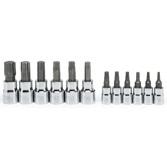 Crescent CBSS2 1/4" & 3/8" Drive 12 Piece Torx Bit Socket Set - Walmart.com