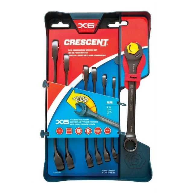 Crescent CX6RWM7 7-Piece MM Ratcheting Wrench Set - Walmart.com