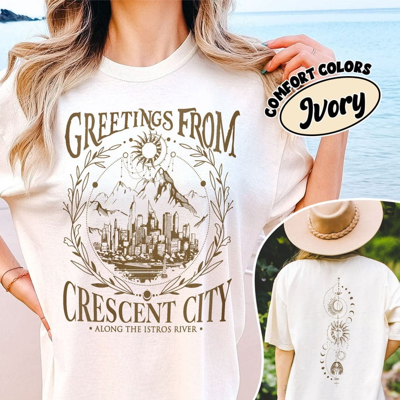 Crescent City Fan Shirt, Greetings From Crescent City T Shirt, Crescent ...