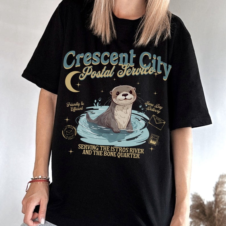 Crescent City Postal Service Shirt River Otter Graphic Tee Fantasy ...