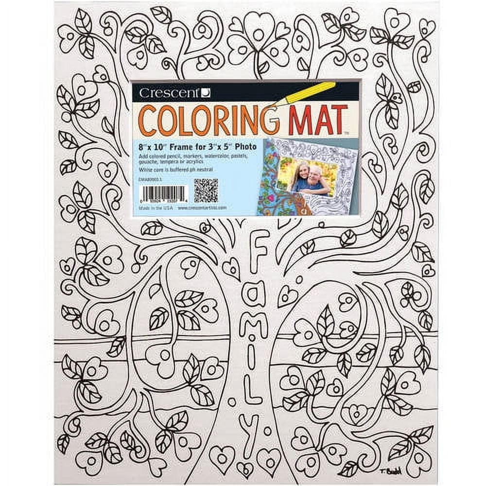 Crescent Coloring Mat, 8" x 10" - Walmart.com