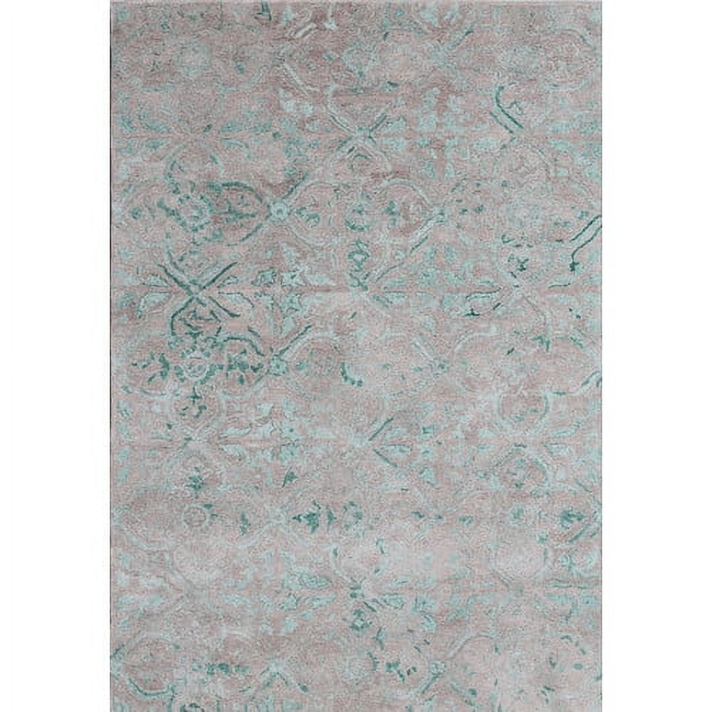 Crescent Drive Rug Company Posh Hand-Woven Gray/Green Area Rug ...