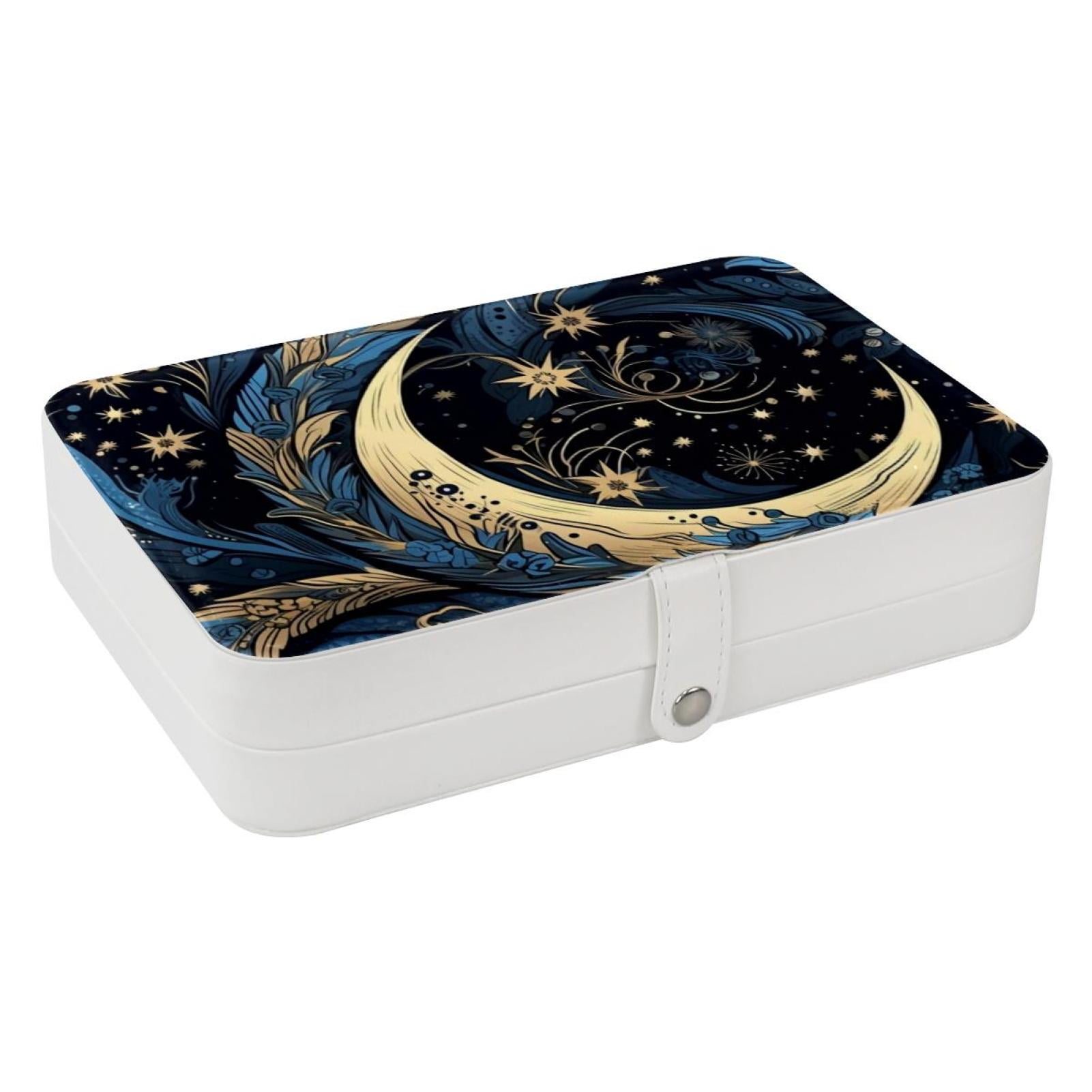 Crescent Earring and Bracelet Holder Organizer Box with Removable ...