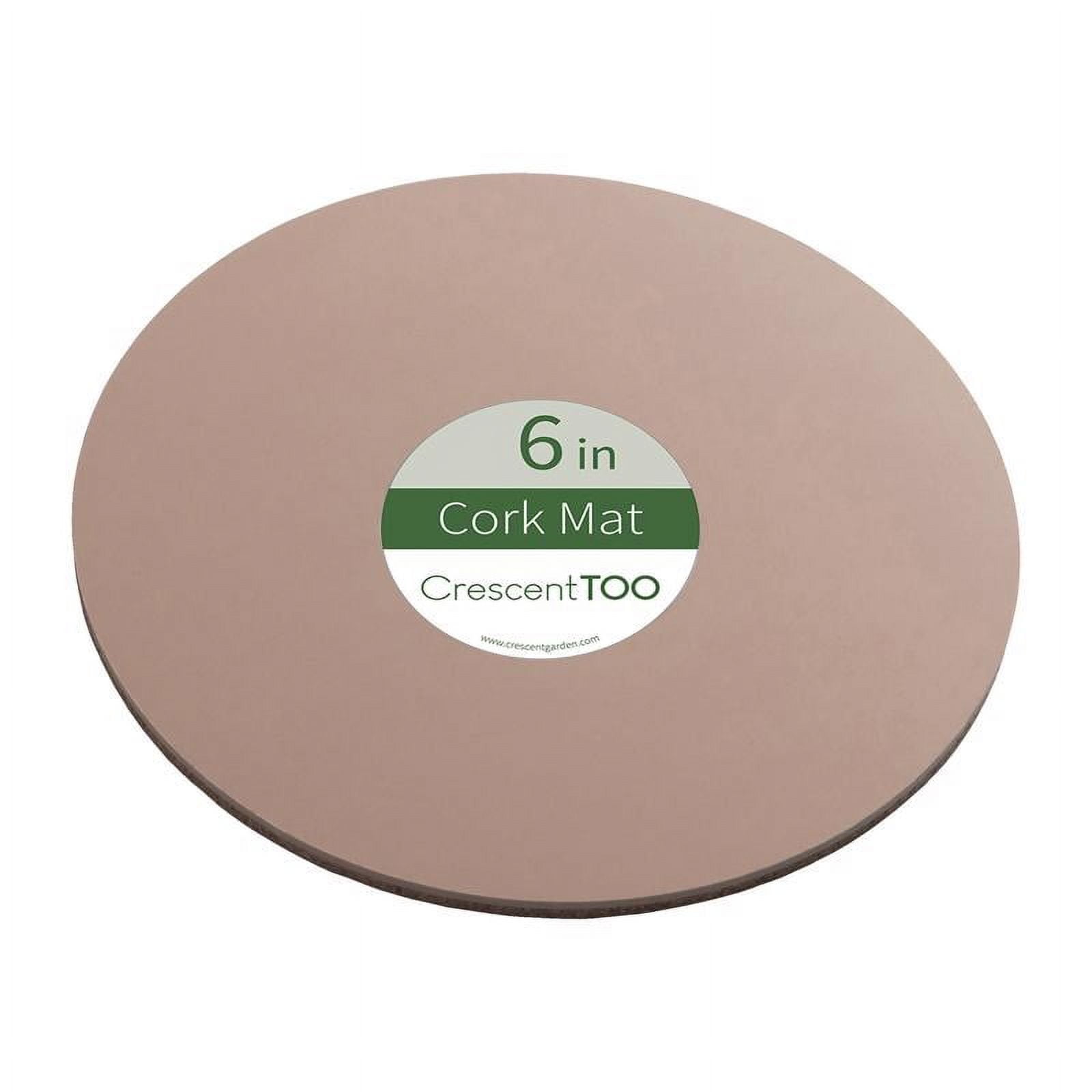 Crescent Garden 7029748 6 in. Cork & Plastic Planter Mat, Natural ...